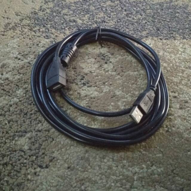 Jual Kabel sambungan USB male female 3M hitam | Shopee Indonesia