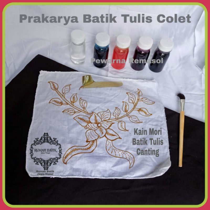 Jual Prakarya batik tulis colet / kuas mewarnai batik | Shopee Indonesia