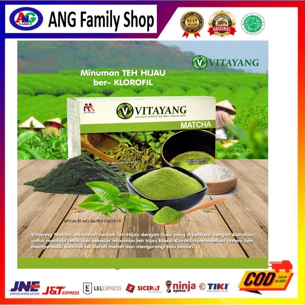 Jual VITAYANG MATCHA merupakan minuman serbuk teh hijau dengan susu ...