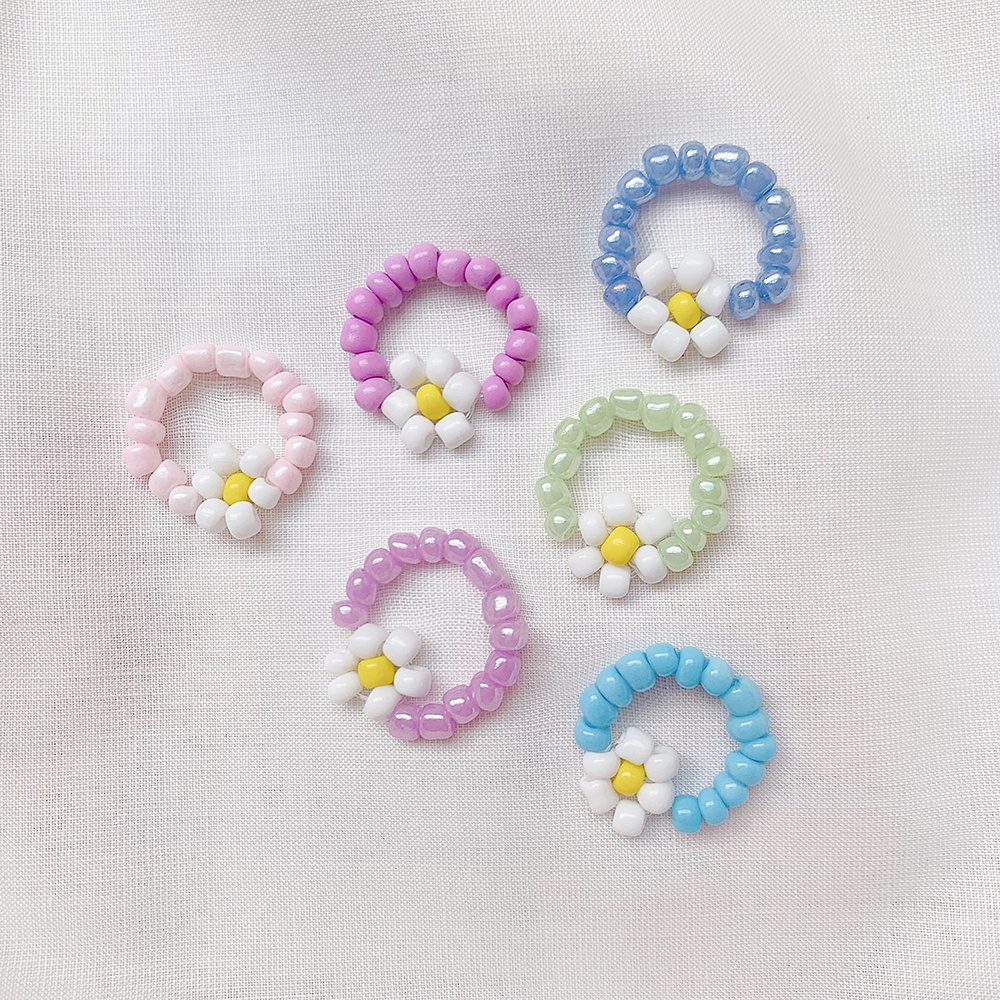 Jual Daisy Ring - CINCIN BEADS MANIK MANIK BUNGA KOREA - momoneco ...
