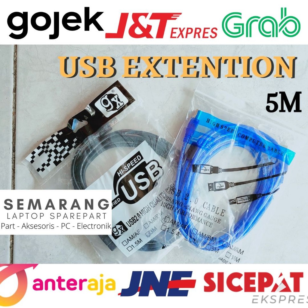 Jual USB EXTENSION 5M Kabel Perpanjangan Extention Panjang 5 m Meter ...