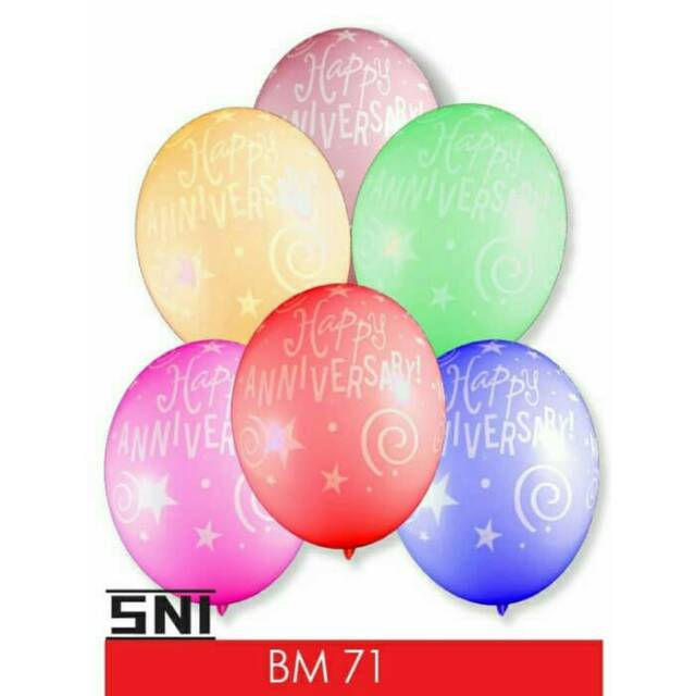Jual Balon Motif Anniversary | Shopee Indonesia