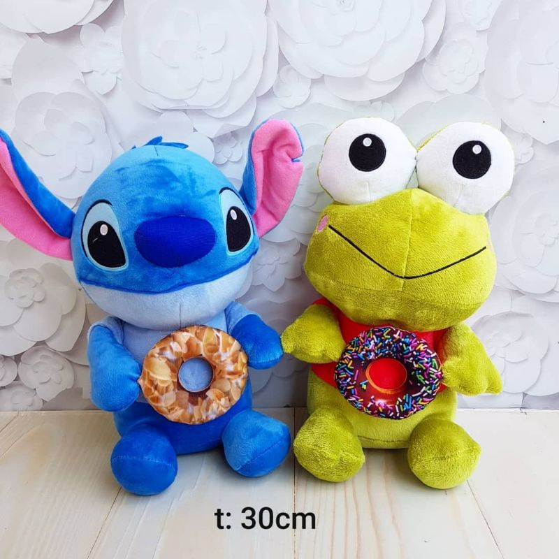 Jual BONEKA KEROPI DAN STITCH BAWA DONAT 30 CM | Shopee Indonesia
