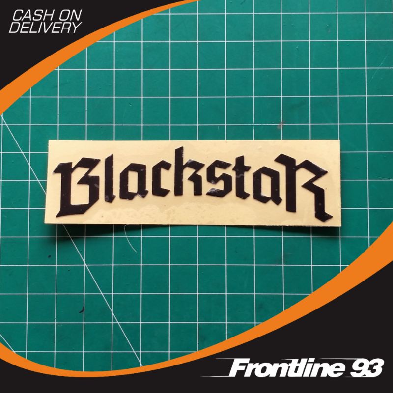 Jual Cetak Cutting Sticker Logo Black Star Custom Stiker Cutting Racing ...