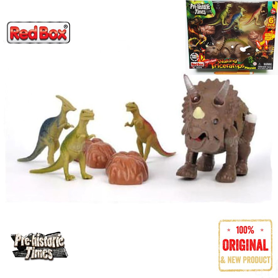 Jual Red Box Toy Pre-Historic Times Walking Triceratops Playset 24379 ...