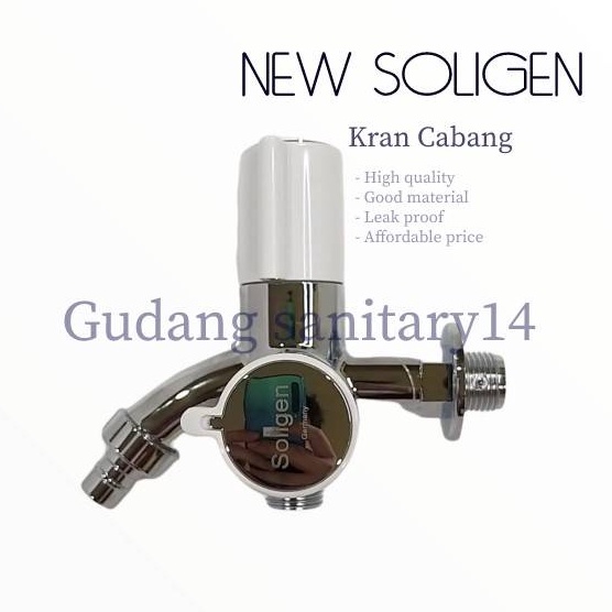 Jual Kran cabang chrome soligen kran air cabang shower S22 kran double ...