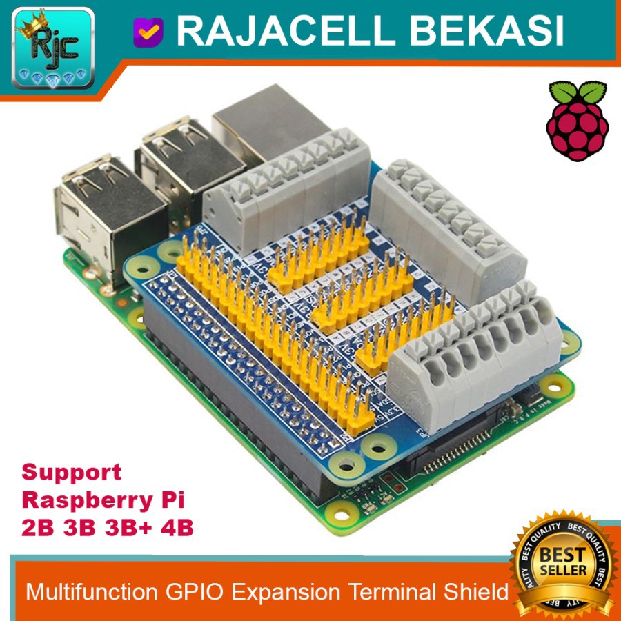 Jual Raspberry Pi 4 3B 3B+ Pin GPIO Expansion Terminal Shield ...