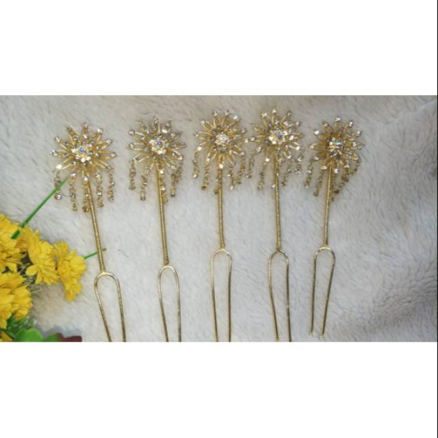 Jual KEMBANG GOYANG BUNGA MATAHARI TUMPUK ACCESORIES CUNDUK MENTUL ...