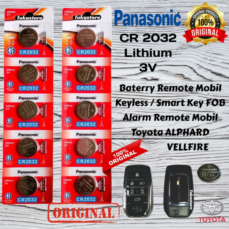 Jual Battery ALPHARD ,VELLFIRE Baterai Remote Mobil Toyota Battery ...