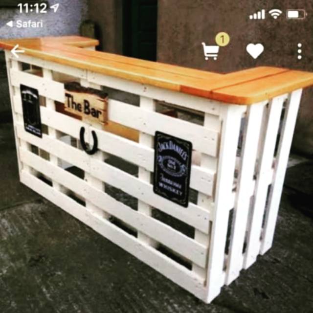 Jual Meja Kasir Rustic Meja Bar Kafe Resto Kayu Jati Belanda | Shopee ...