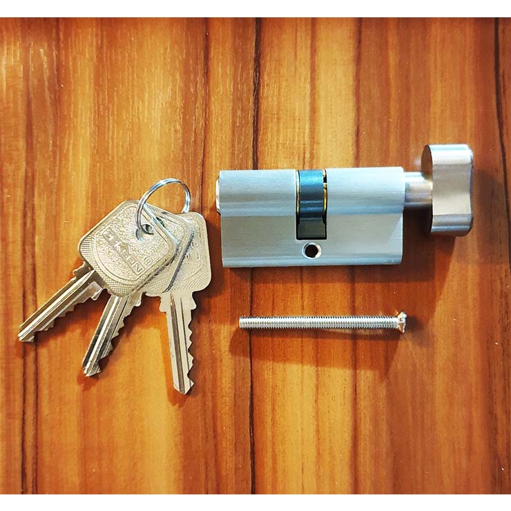 Jual Silinder Kunci Pintu Dekkson 60 mm thumbturn Anak Kunci Biasa engkel | Shopee Indonesia