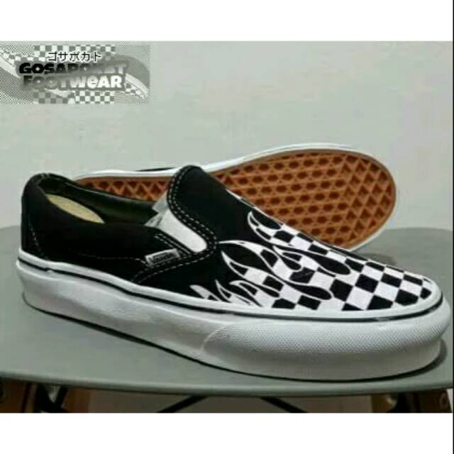 Jual SEPATU VANS SLIP ON FLAME CHECKERBOARD ORIGINAL PREMIUM | Shopee ...