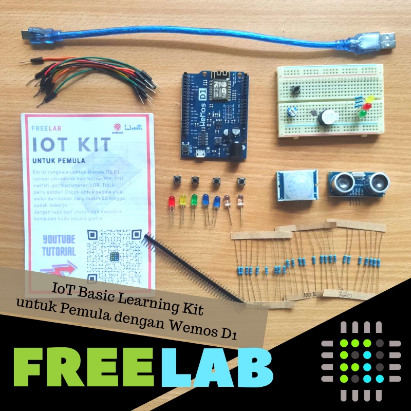 Jual Iot Basic Learning Kit U Pemula Dg Wemos D1 Ardu Ide Blynk App Esp8266 Nodemcu