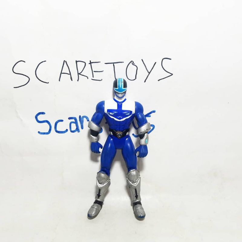 Jual Power Rangers time force stratra cycle blue ranger - Sentai ...