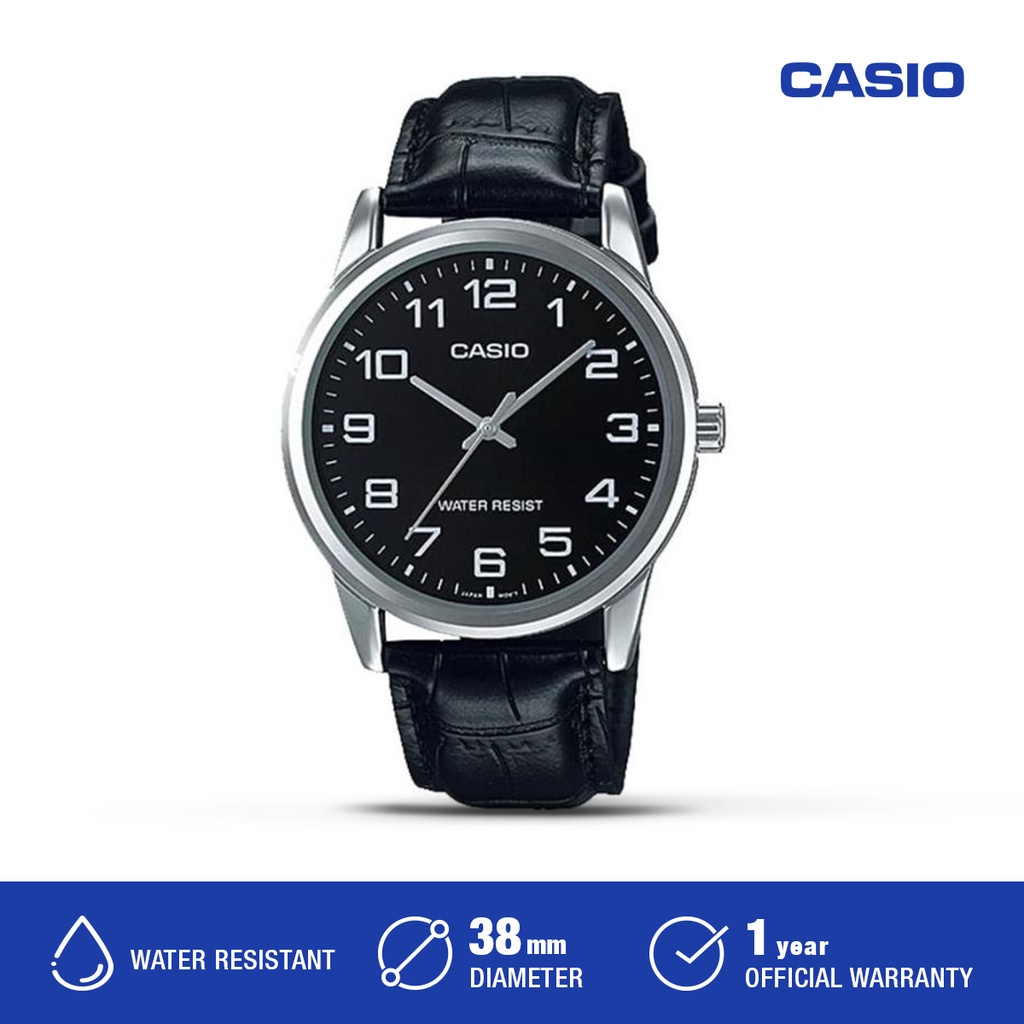 Jual Casio Jam Tangan Pria Analog Original MTP-V001L-1BUDF | Shopee ...