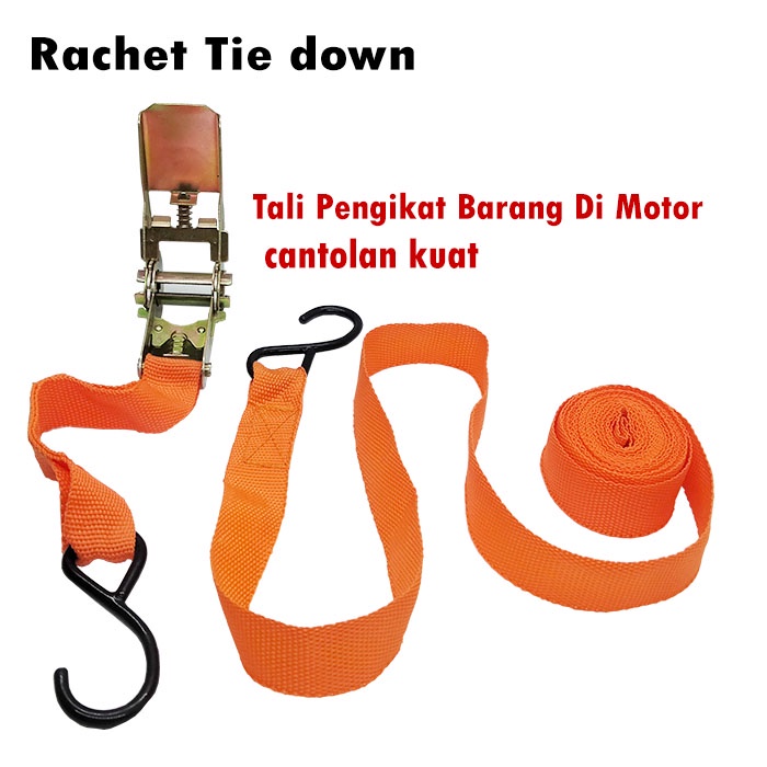 Jual Tali Tie Down Pengikat Barang Di Motor Leasing Belt Webbing Cargo ...