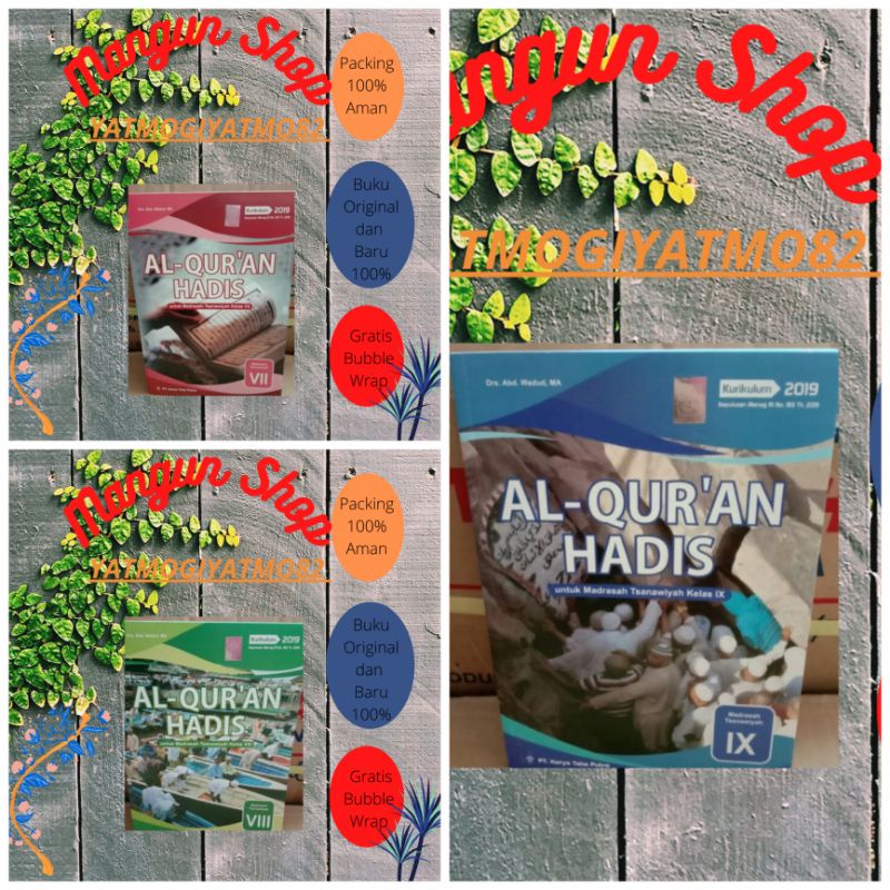 Jual Buku Al-Quran Hadis MTs Kelas 7,8,9 KMA 2019 ( Toha Putra) | Shopee Indonesia