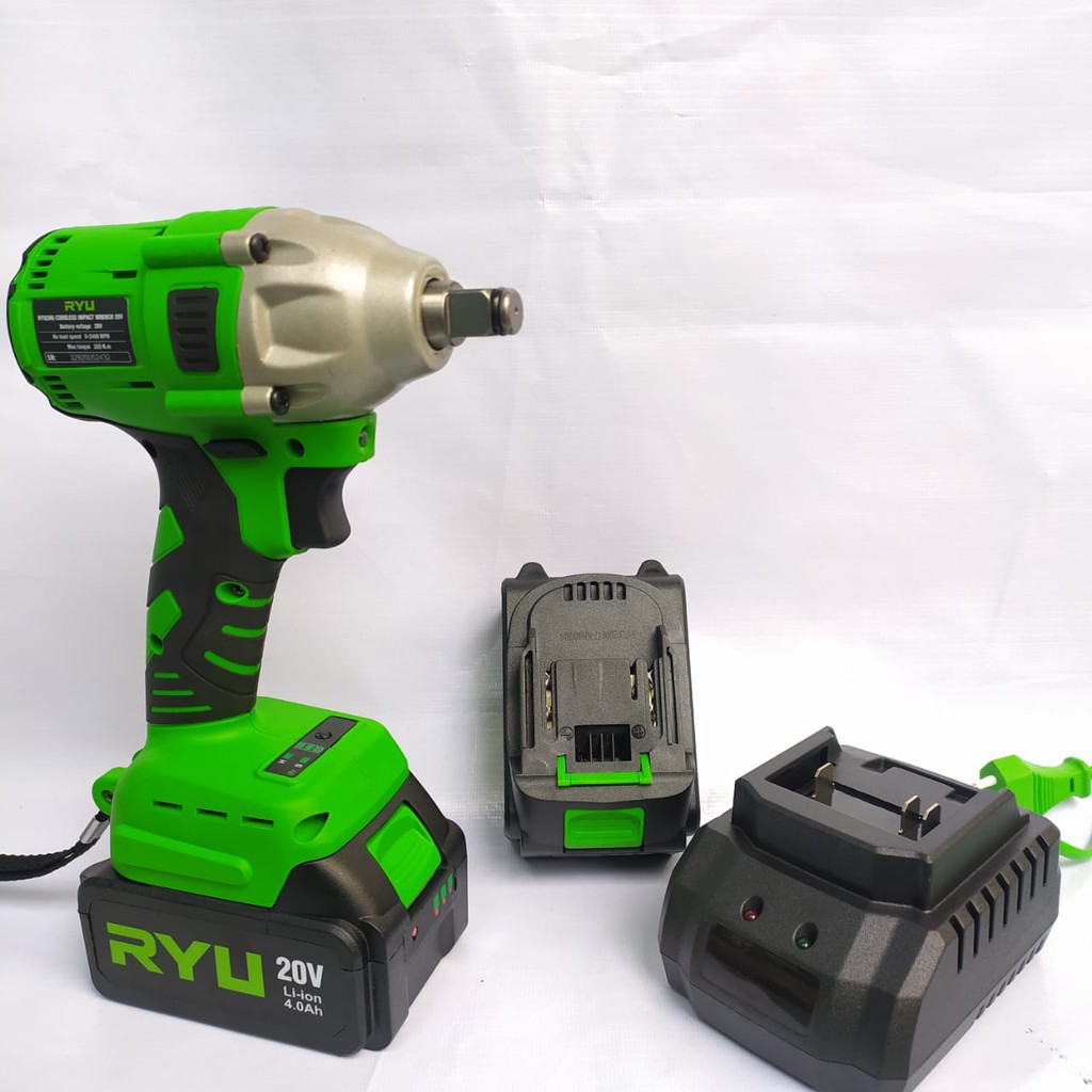 Jual Mesin Cordless Buka Baut Baterai RYU RCW 20V | Shopee Indonesia