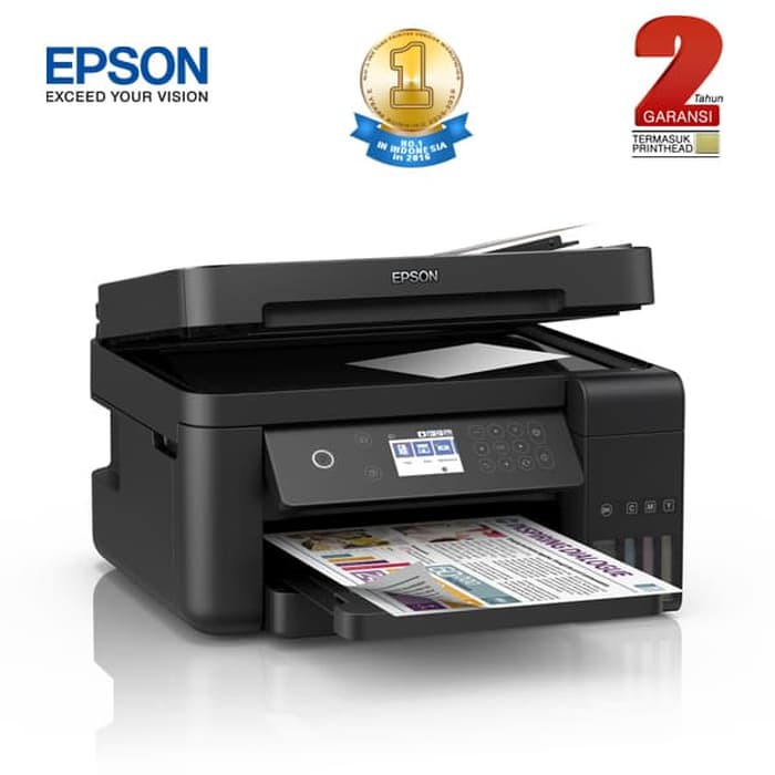 Jual Printer Epson L6170 L 6170 Wifi Duplex All in One - Hitam | Shopee ...