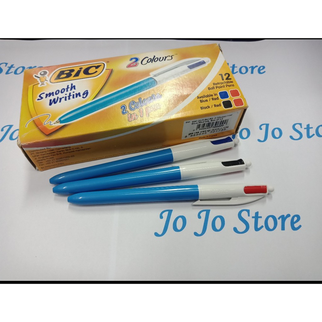 Jual Pen BIC 2 Warna (Merah-Biru) | Shopee Indonesia