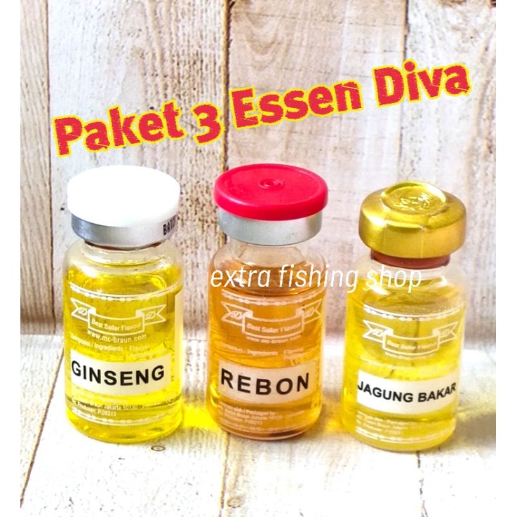 Jual paket essen mancing diva ginseng, rebon, jagung bakar | Shopee ...