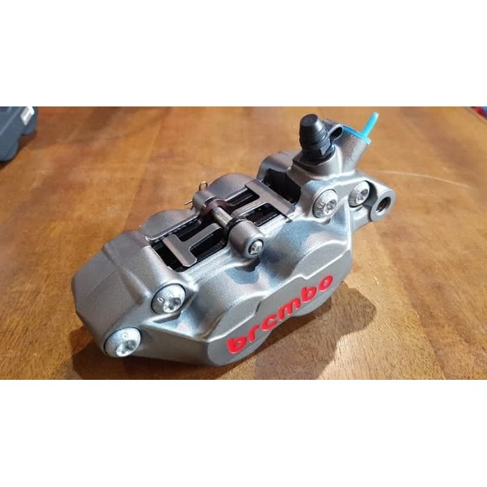 Jual Kaliper Brembo 4 Piston 1 Pin Grey Universal ORIGINAL KANAN 4piston p4 | Shopee Indonesia