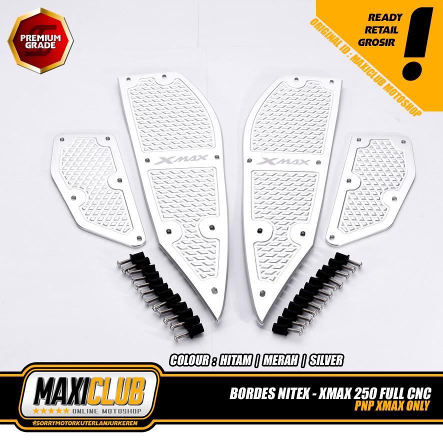 Jual Bordes footrest board pijakan injakan tatakan kaki nitex xmax full ...
