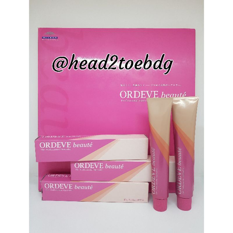 Jual Cat rambut Milbon ORDEVE BEAUTE haircolor 80ml / cat Uban | Shopee Indonesia