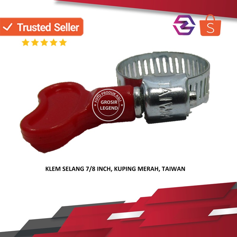 Jual Klem Selang Hose Clamp Air Regulator Kompor Gas 7 8 Kuping Taiwan