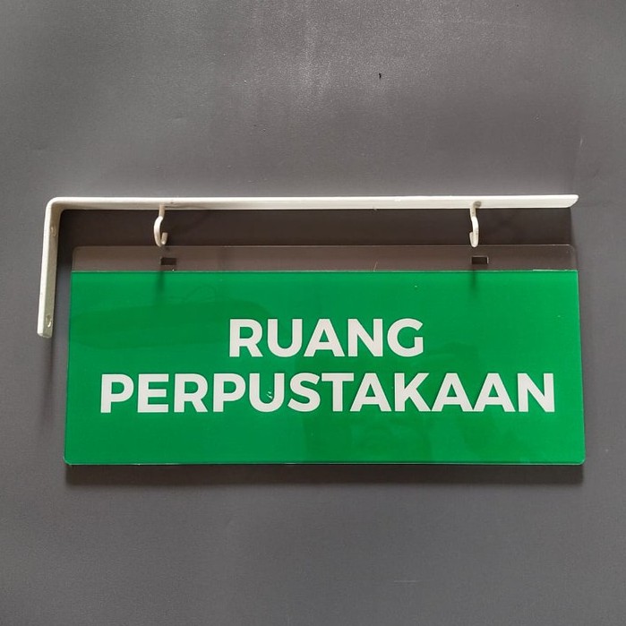 Jual Akrilik Nama Ruang Perpustakaan Gantung | Akrilik Nama Ruang ...