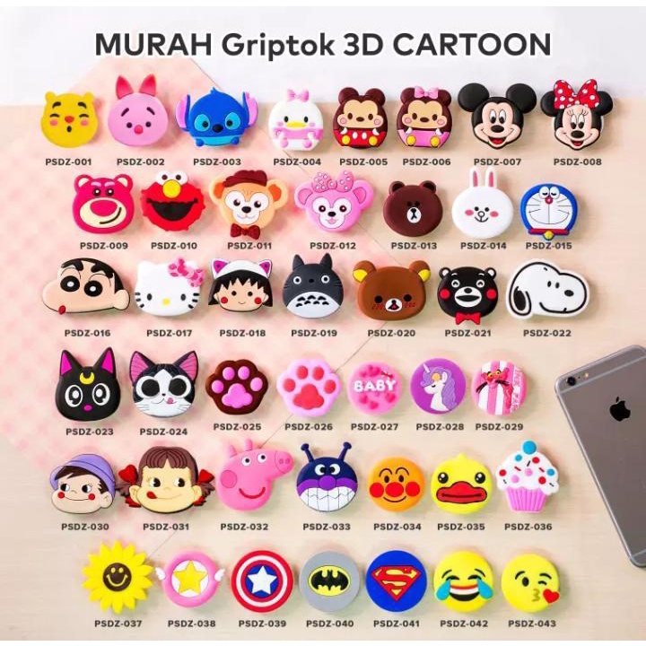 Jual Pop Socket 3D fashion karakter Disney | Shopee Indonesia