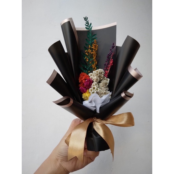 Jual Buket dried edel | Buket aesthetics ukuran kecil | buket hari guru ...