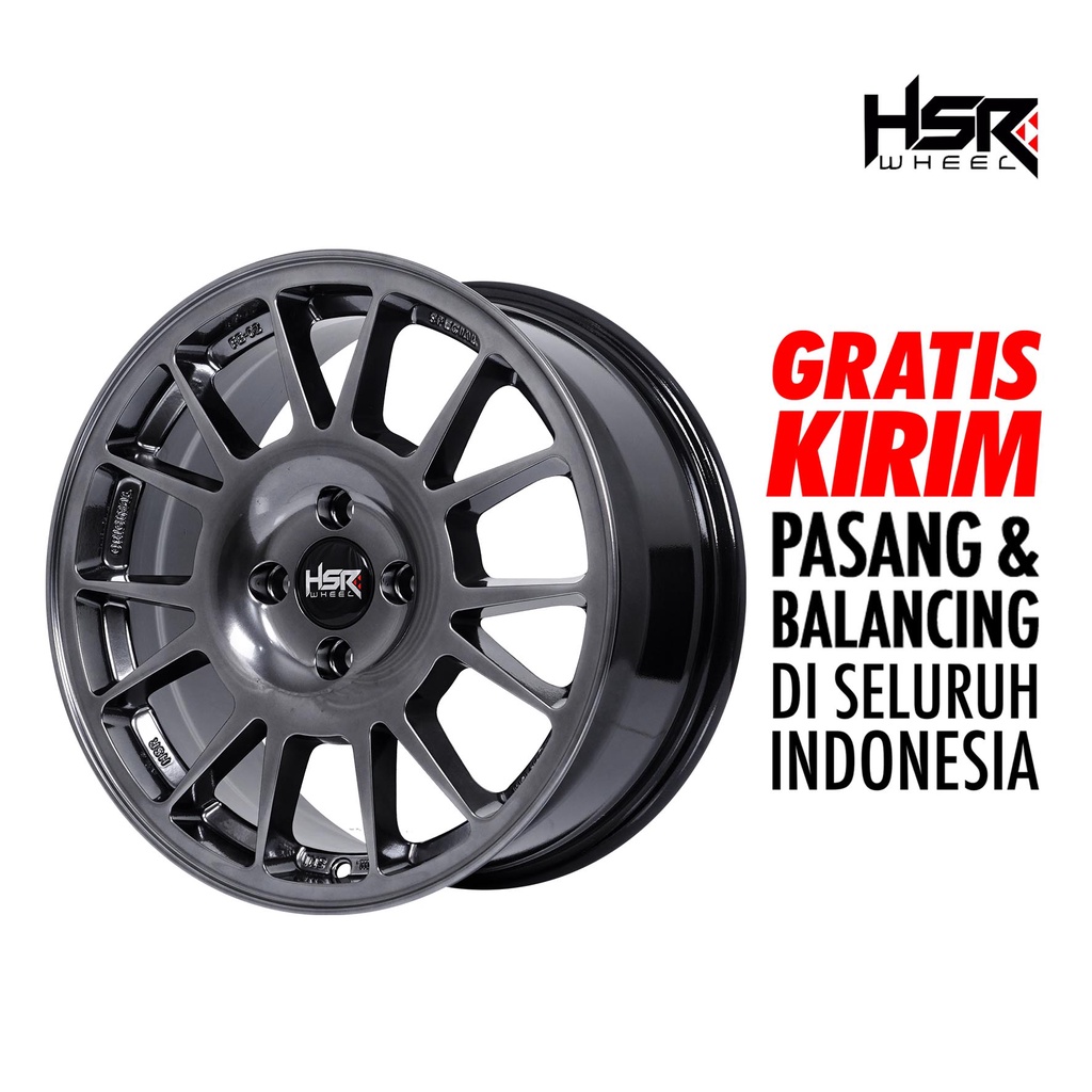 Jual Velg Mobil Ring 16 FE02 HSR Ring 16X7 Hole 4X100 ET42 HYPER BLACK | Shopee Indonesia