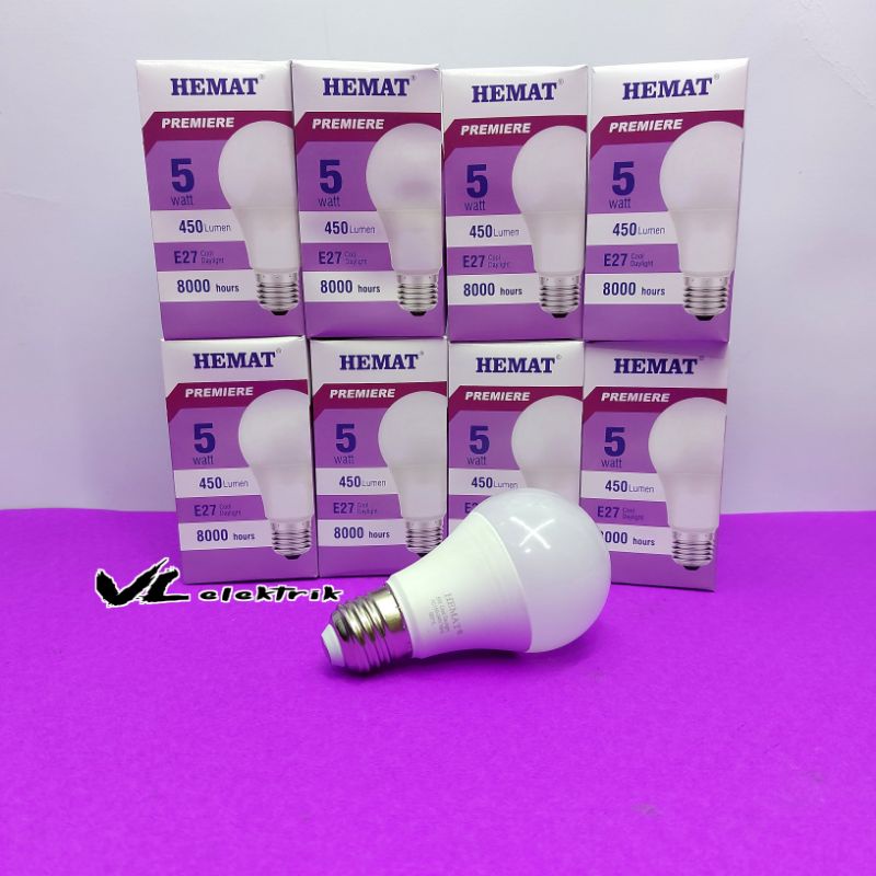 Jual LAMPU LED 5 WATT HEMAT PREMIERE | Shopee Indonesia