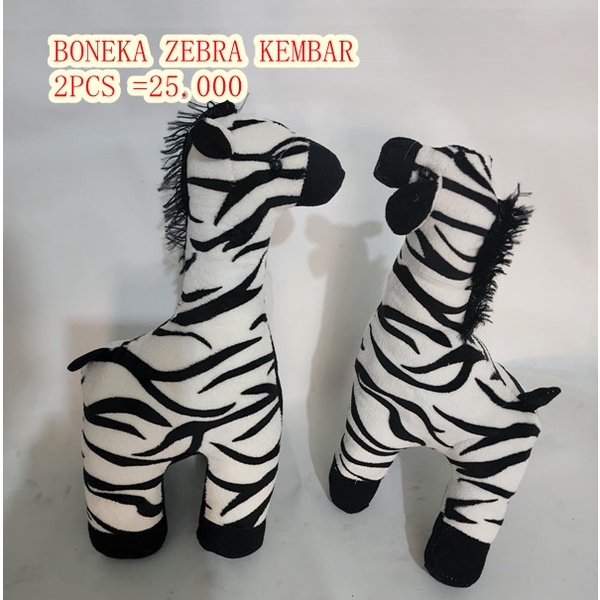 Jual MAINAN BONEKA ZEBRA KEMBAR ISI 2PCS | Shopee Indonesia