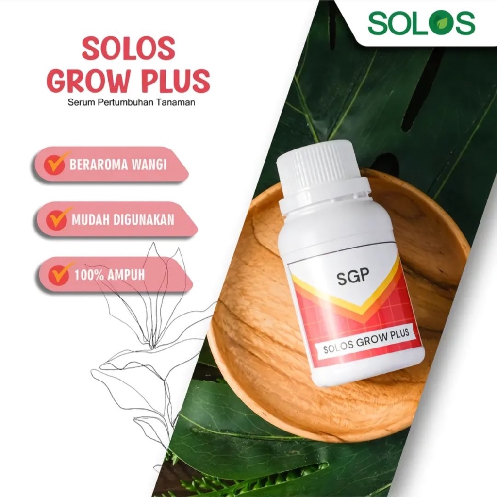 Jual SGP ( Solos Grow Plus ) Serum Pertumbuhan Tanaman 3 in 1 | Shopee ...
