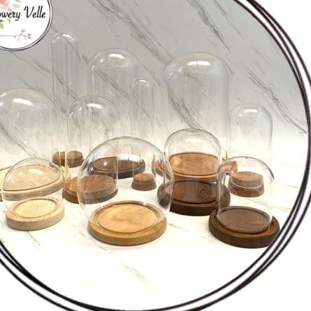 Jual Mini Glass Dome Kecil Kubah Kaca Kosong Flower Dome Display ...