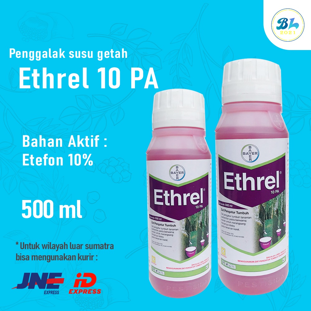 Jual Ethrel 10 PA ZPT Isi 500 ml Merangsang Keluarnya Lateks Tanaman ...