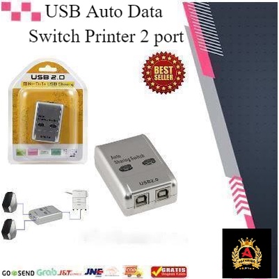 Jual USB Sharing Switch 2port / USB Auto Data Switch Printer 2 port | Shopee Indonesia
