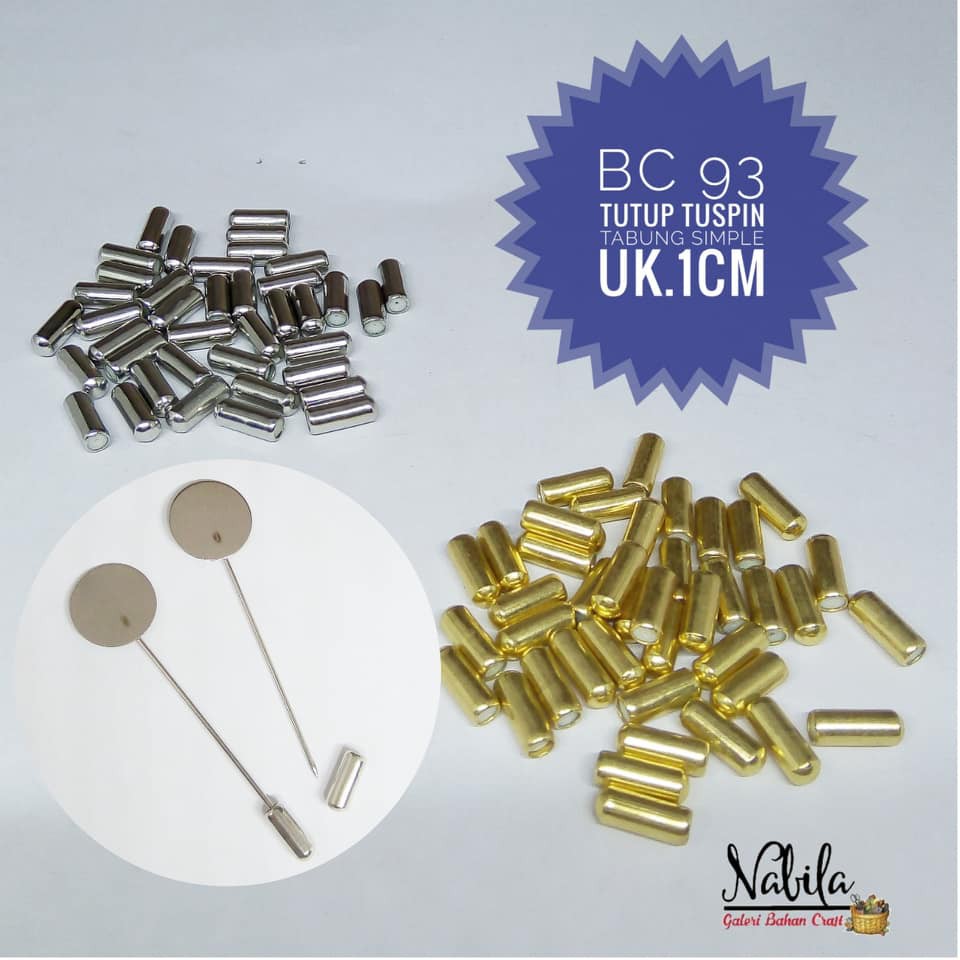 Jual (TUTUP saja/6PCS) Tutup tuspin tabung bahan craft kerajinan tangan ...