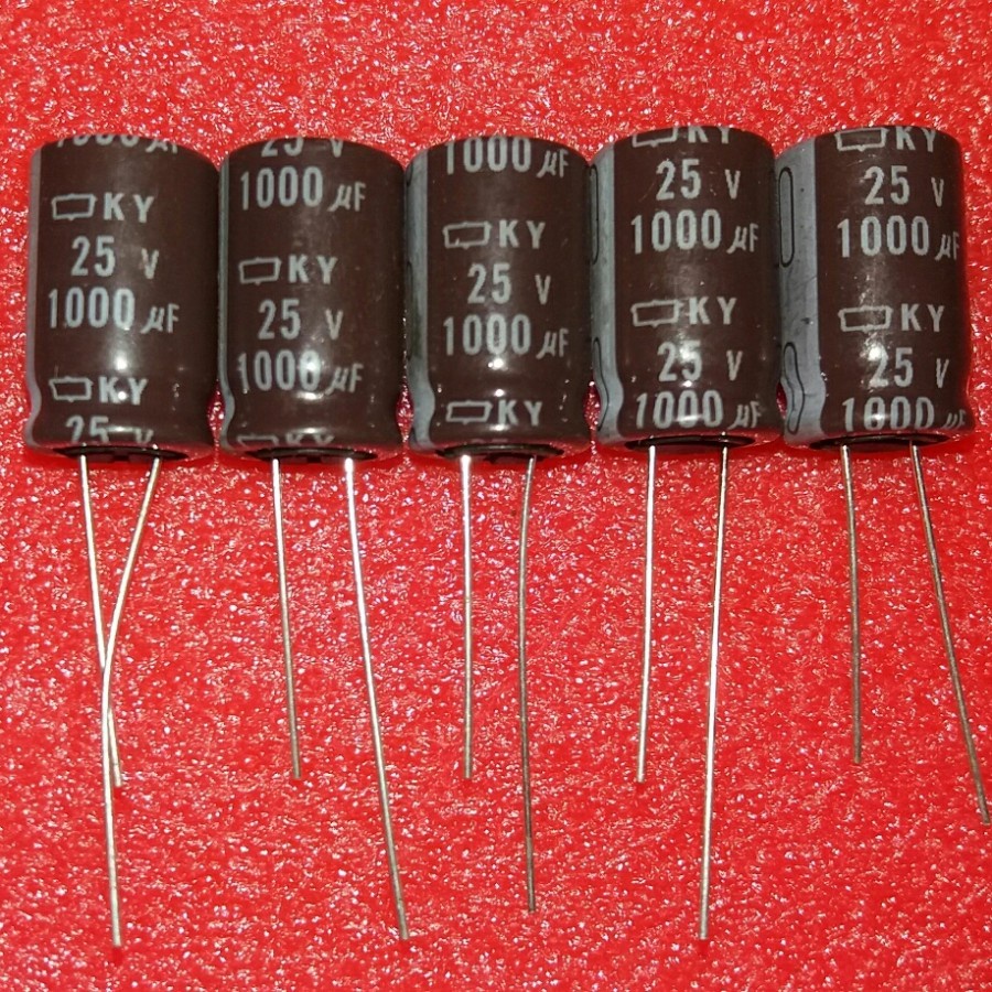 Jual Kapasitor Elko 25v 1000uf 1200uF 1500uF 2000uF 2200uF 3300uF ...