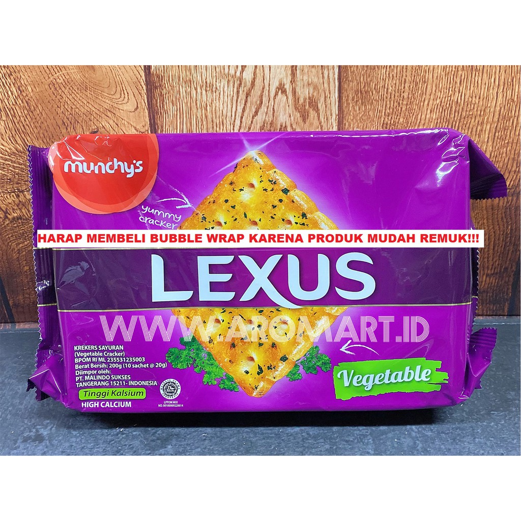 Jual Munchy's Lexus Crackers Vegetable / Krekers Sayuran - 200g ...