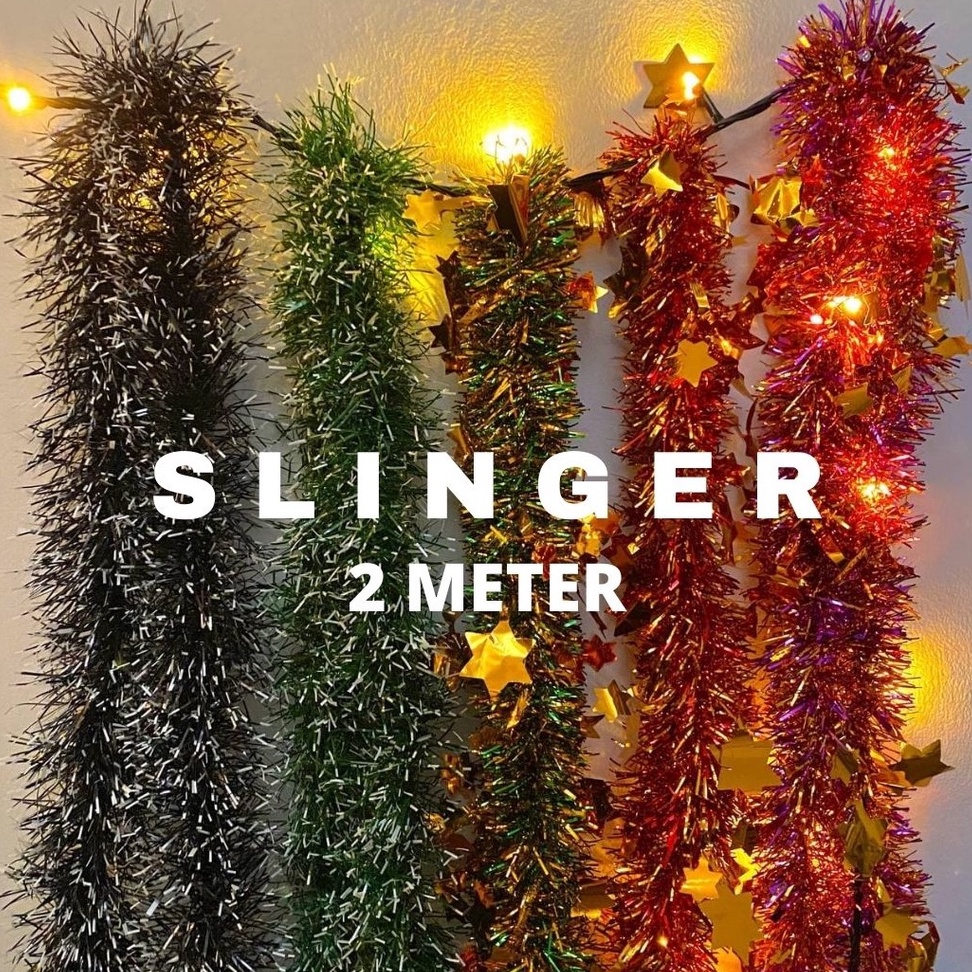 Jual Hiasan Slinger Natal Tebal Panjang 2 meter - Hiasan Pohon Natal ...
