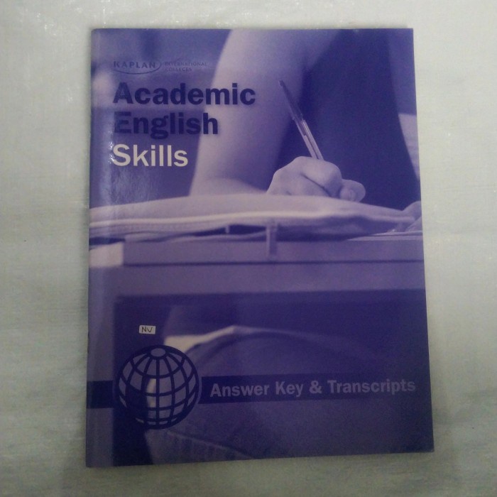 Jual BUKU ACADEMIC ENGLISH SKILLS ANSWER KEY DAN TRANSCRIPTS | Shopee Indonesia