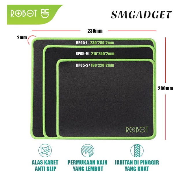 Jual Robot RP05 Uk S-M-L Gaming MousePad Black Game Robot Mouse Pad Hitam | Shopee Indonesia