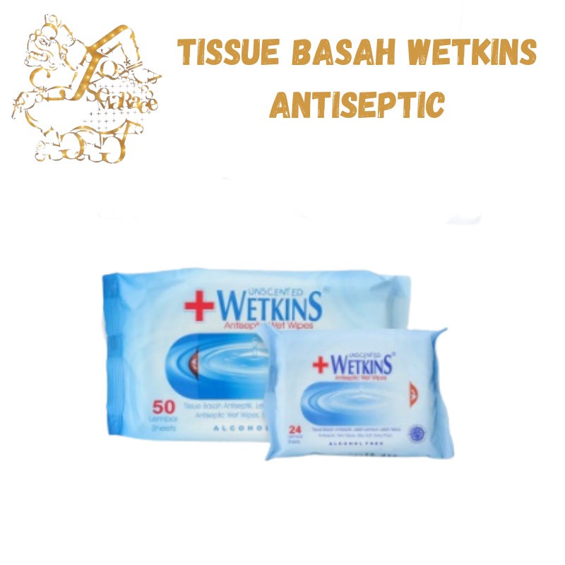 Jual TISSUE BASAH WETKINS TISU BASAH ANTISEPTIC | Shopee Indonesia