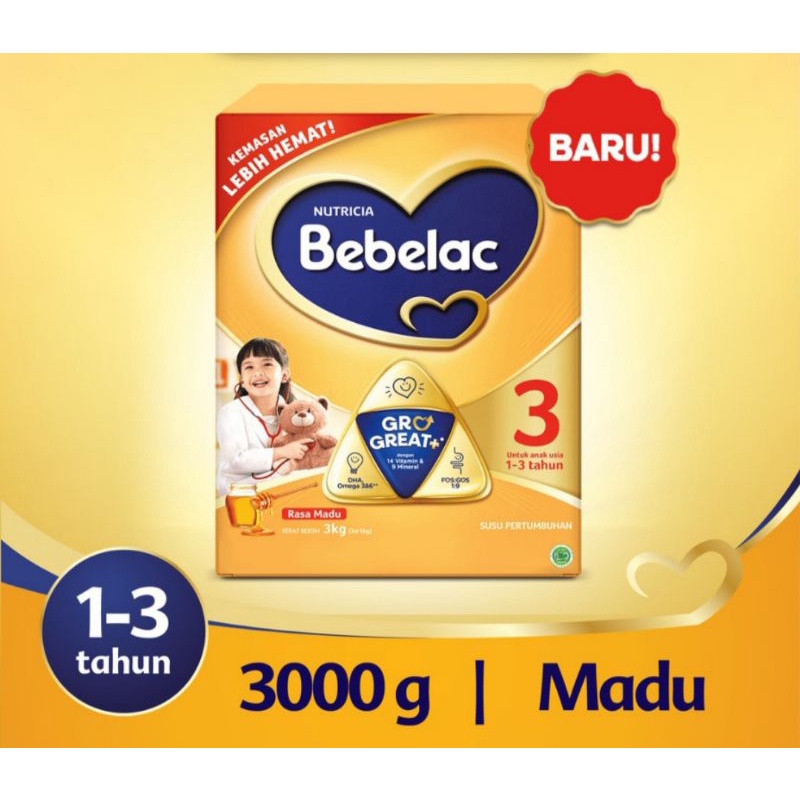 Jual Bebelac Promo!!! Bebelac 3 Madu / Vanila Susu Pertumbuhan Anak ...