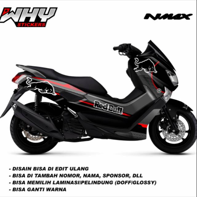 Jual Decal Stiker Dekal Sticker NMAX Fullbody Redbull | Shopee Indonesia