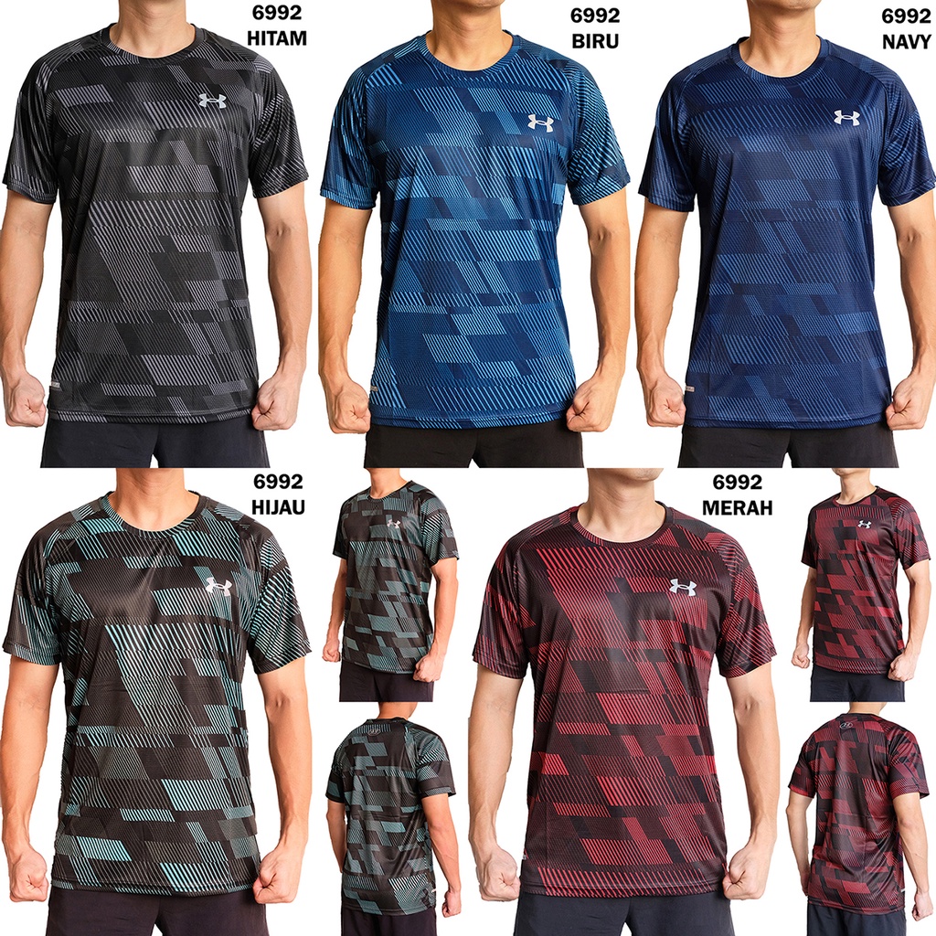 Jual Baju Training Sport Pria 6992 Pakaian Atasan Olahraga Gym Lari ...