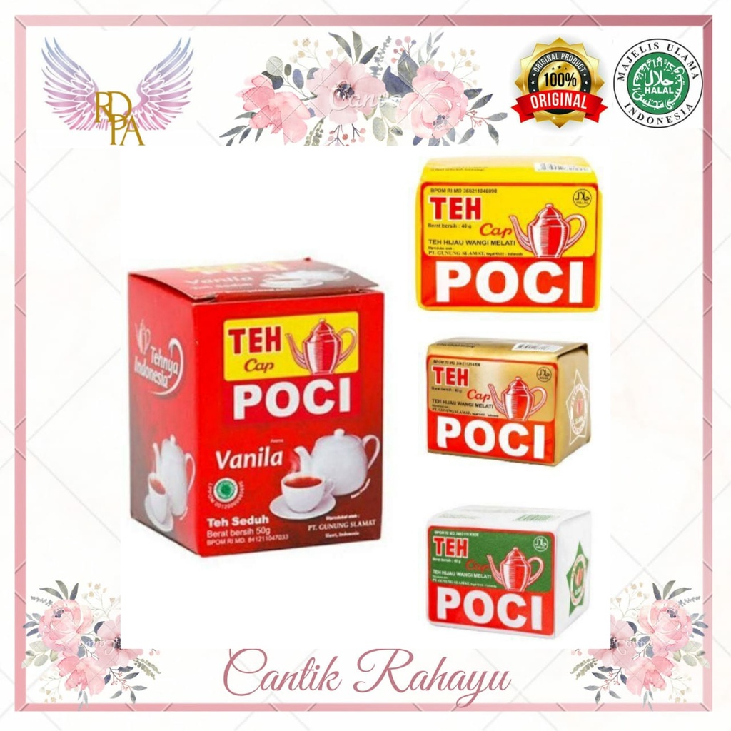 Jual Teh Poci Rasa Vanila 50 gram. Teh Hitam Seduh Cap Poci | Shopee ...